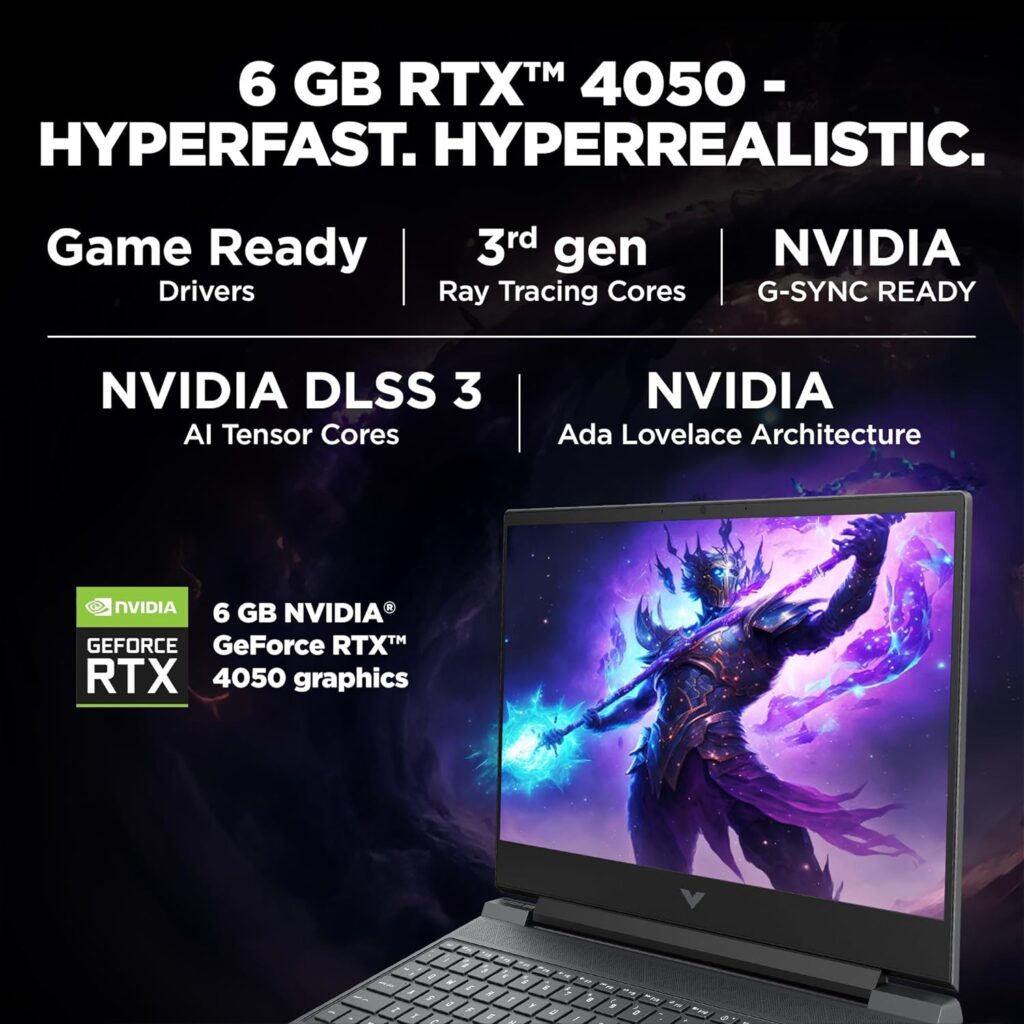 HP Victus, 13th Gen Intel Core i7-13620H, 6GB NVIDIA RTX 4050, 16GB ...
