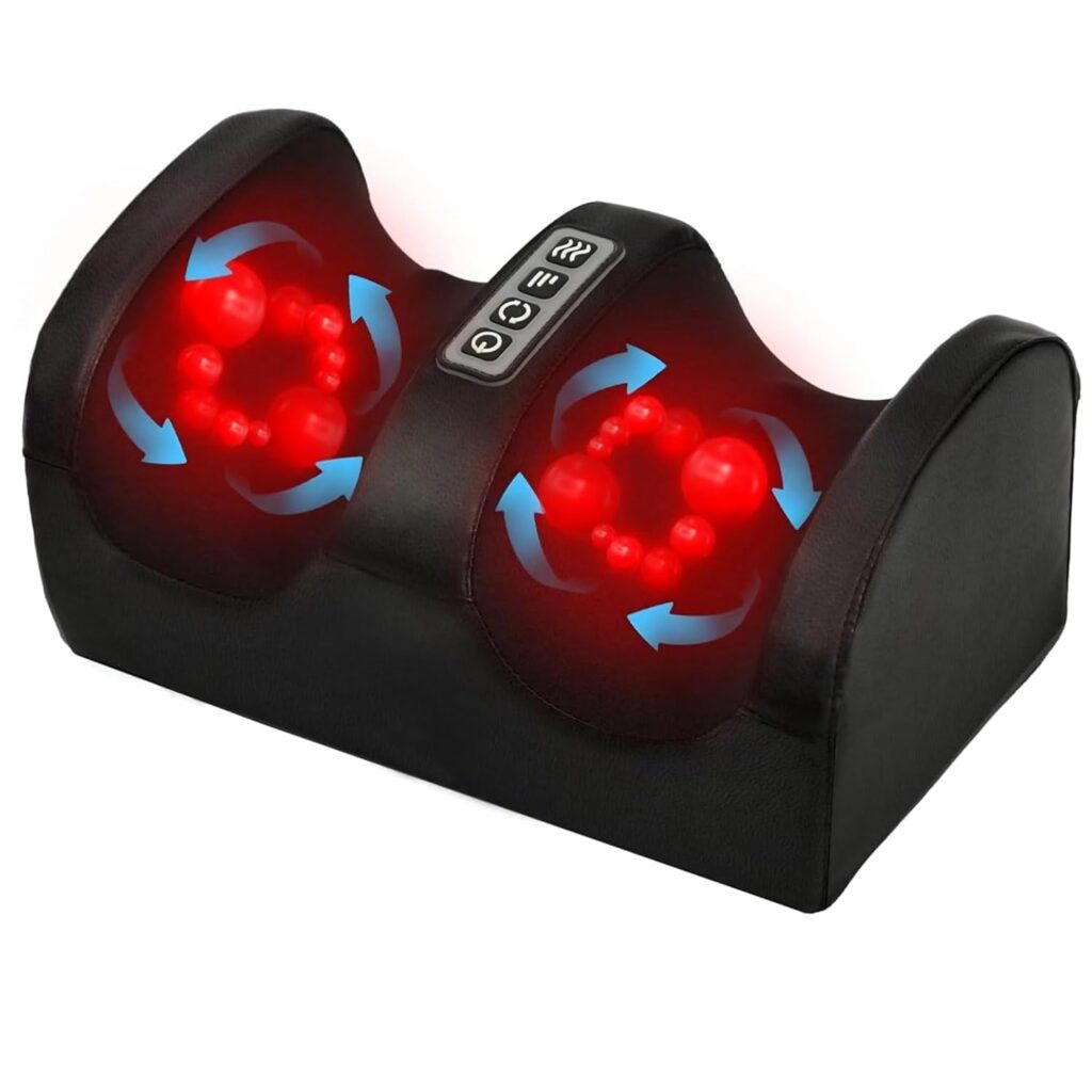 ExtraLux 3D Shiatsu Foot and Calf Massager with Heat, Electric Leg ...